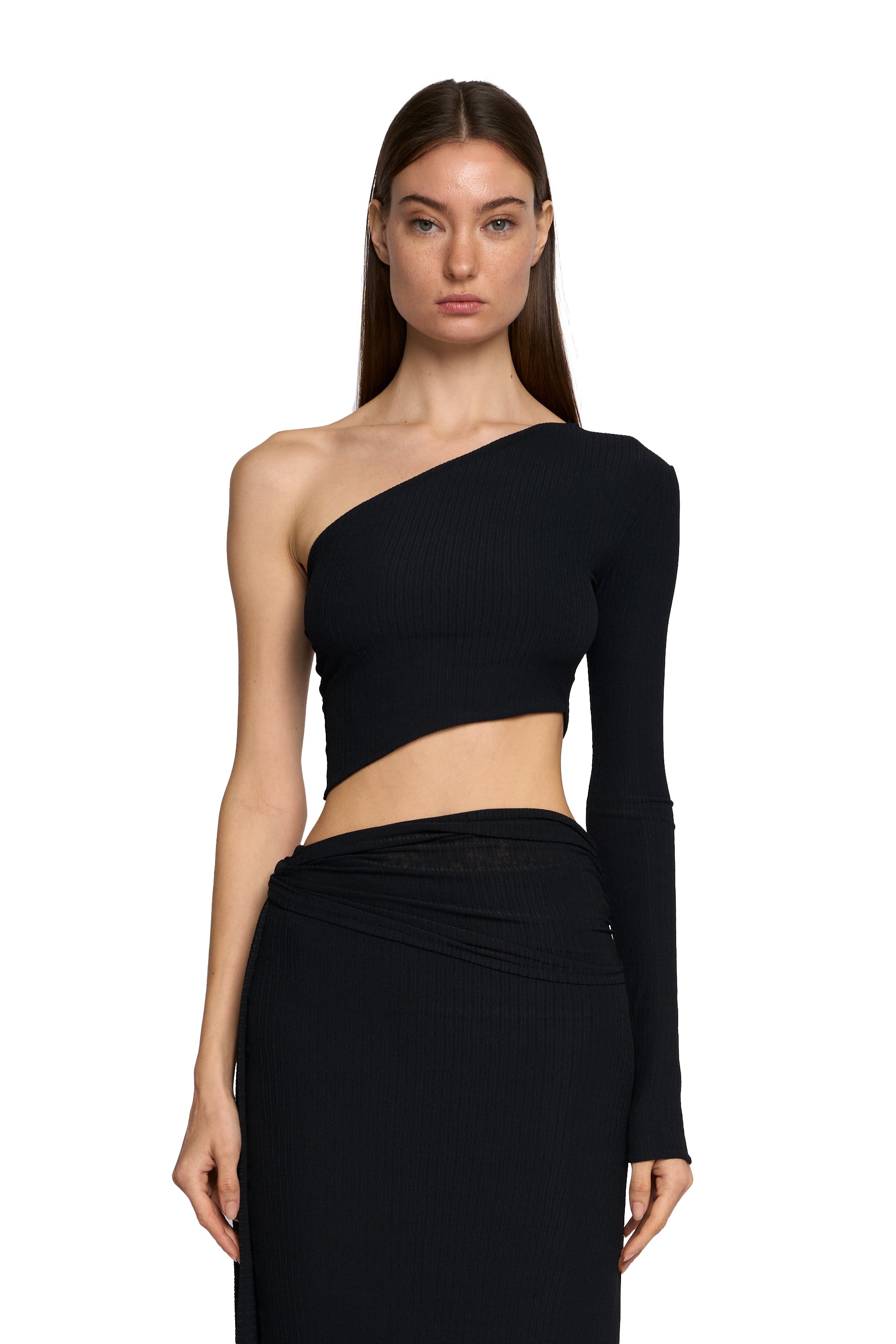 Off Shoulder Slanted Tube Top - Timeless Essentials