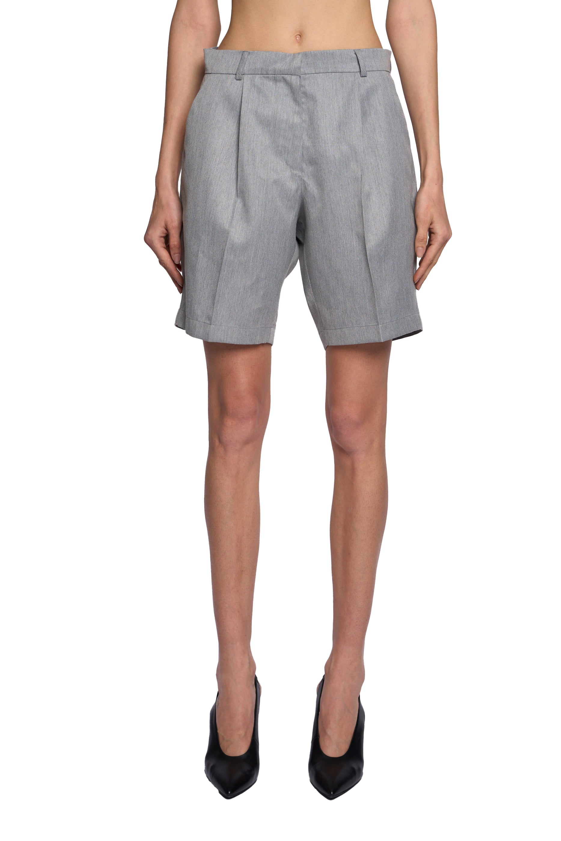 Suit Shorts in Grey - Modern Tailoring Essentials